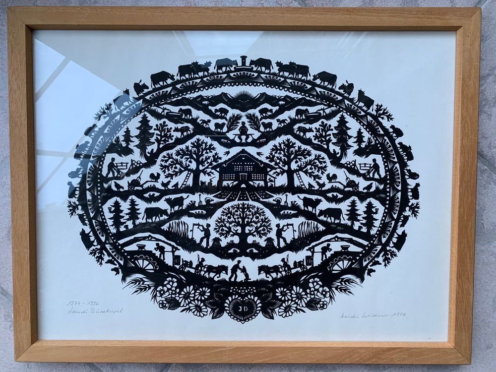 Scherenschnitt Original Heidi Widmer (Neu (gemäss Beschreibung)) in Egnach für CHF 555 – mit ...