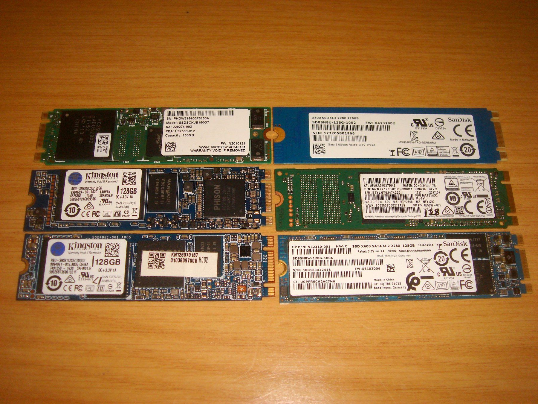 1 stück 128gb m.2 ngff (serial ATA) ssd. Getestet. (Gebraucht) in St ...