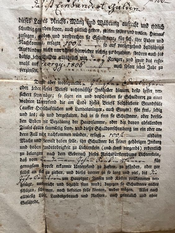 Antike Handgeschriebene Brief mit Stempfel aus der Zeit | Kaufen auf ...