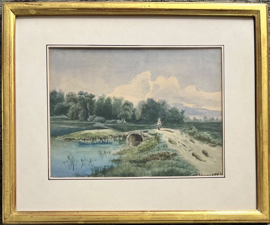 Antike Fluss Szene Aquarell, Unleserlich Signiert (Gebraucht) in Root für CHF 19 – mit Lieferung ...