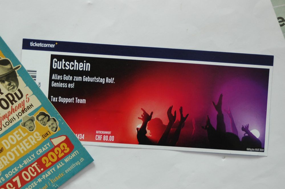 CHF 80.- Gutschein Ticketcorner (Neu (gemäss Beschreibung)) in ...