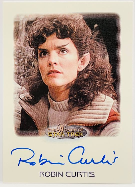 THE WOMEN OF STAR TREK TC; ROBIN CURTIS AUTOGRAMMKARTE (Neu (gemäss ...