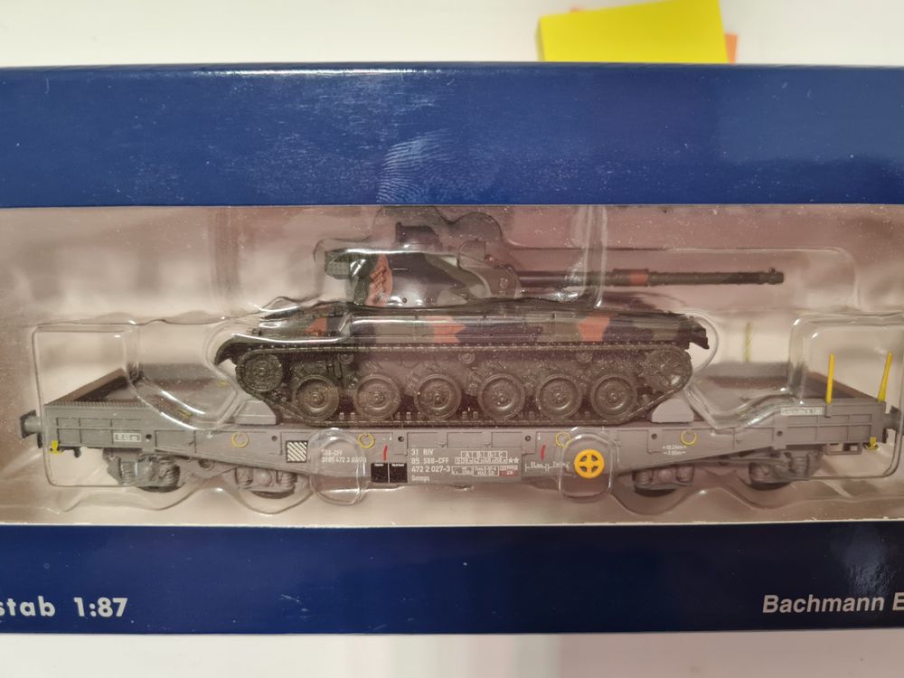 Liliput L235881 Transportwagen Panzer 68 SBB Smmps31 (1) H0 (Neu (gemäss Beschreibung)) in ...