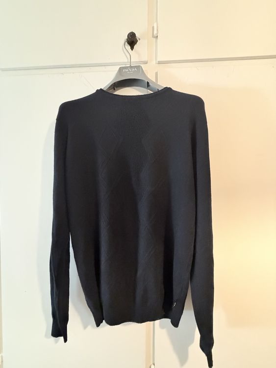 Maglione uomo Gazza. Merinos misto tg L, rombi bassorilievo, (Gebraucht ...