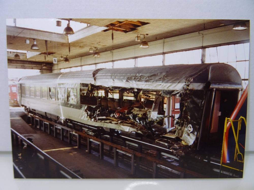 Zugunglück SBB Foto Flankenfahrt in EW IV S-Bahn 9.8.1992 (Neu (gemäss ...