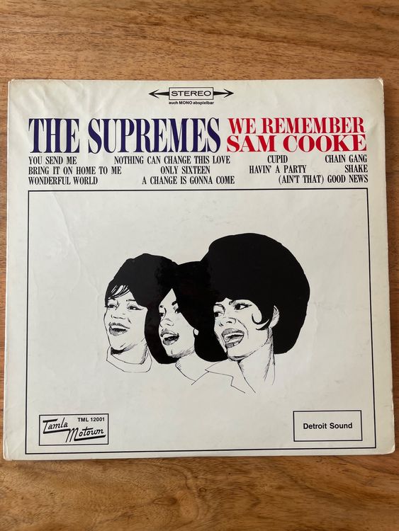 The Supremes-We Remember Sam Cooke / Soul/Funk LP 1965 BRD (Gebraucht ...