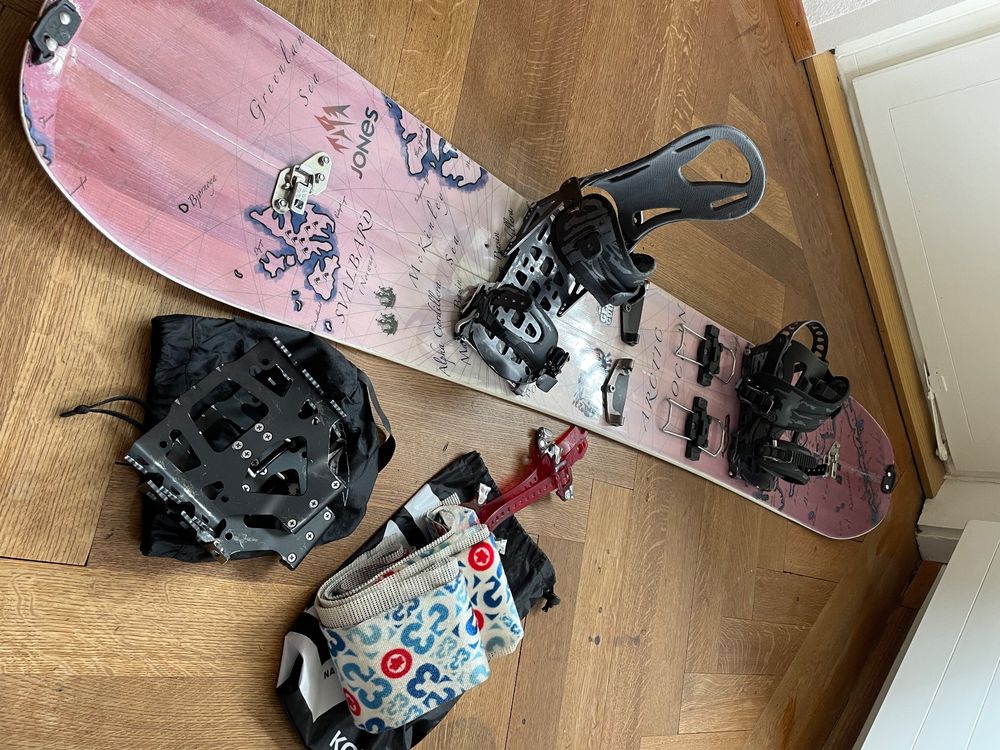 Komplettes Splitboard Set, Jones Solution mit Sparks Bindung | Kaufen ...