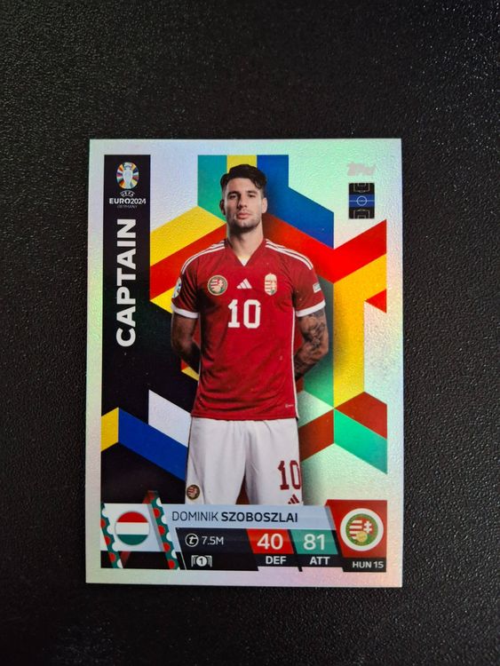 Topps Match Attax EURO 2024 Dominik Szoboszlai Captain (Neu (gemäss ...