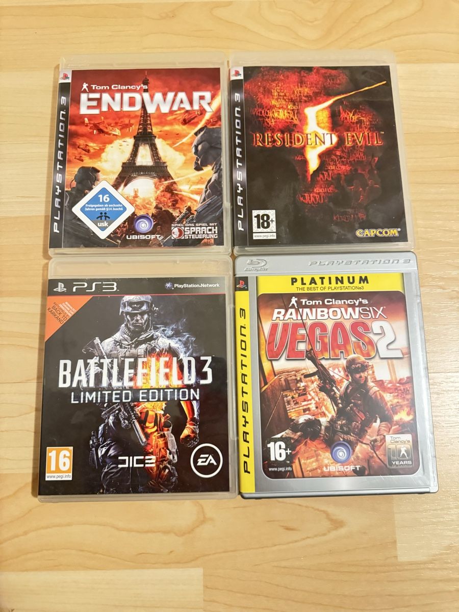 PS3 Action Spiele Bundle – 4 Games – guter Zustand (Gebraucht) in ...