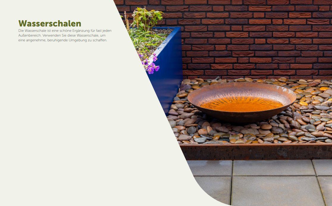 Wasserschalen aus Cortenstahl | d=60x14 cm (Neuf (Voir description)) à ...