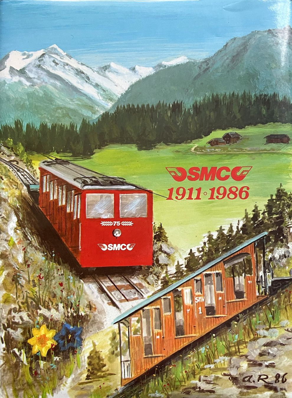 75 ans SMC Chemin de Fer Funiculaire Sierre-Montana (Gebraucht) in Savagnier für CHF 18 – mit ...