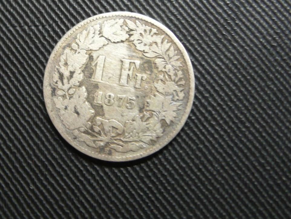 1 Fr. Silber Münze 1875 (Gebraucht) in Reinach BL für CHF 10 – mit Lieferung auf Ricardo kaufen
