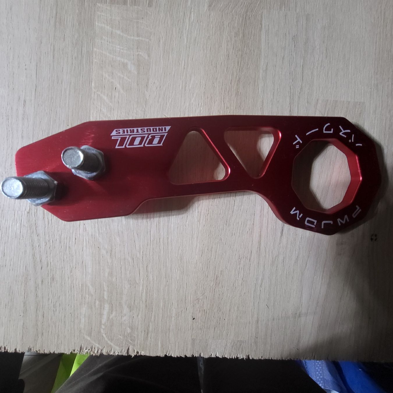 Abschlepphaken Set Abschleppöse Auto Racing rot Aluminium JD (Neu ...