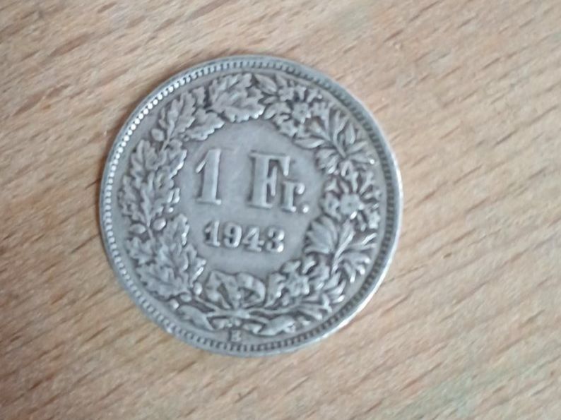 Silbermünze 1 Fr. 1943 Schweizer Franken Münze | Kaufen auf Ricardo