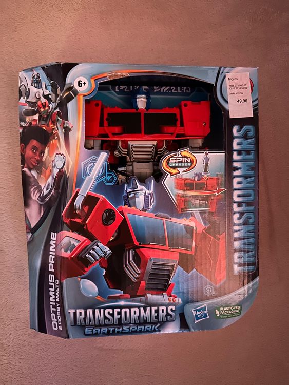 Transformers EarthSpark Spin Changer Optimus Prime et Robby (Neuf avec ...