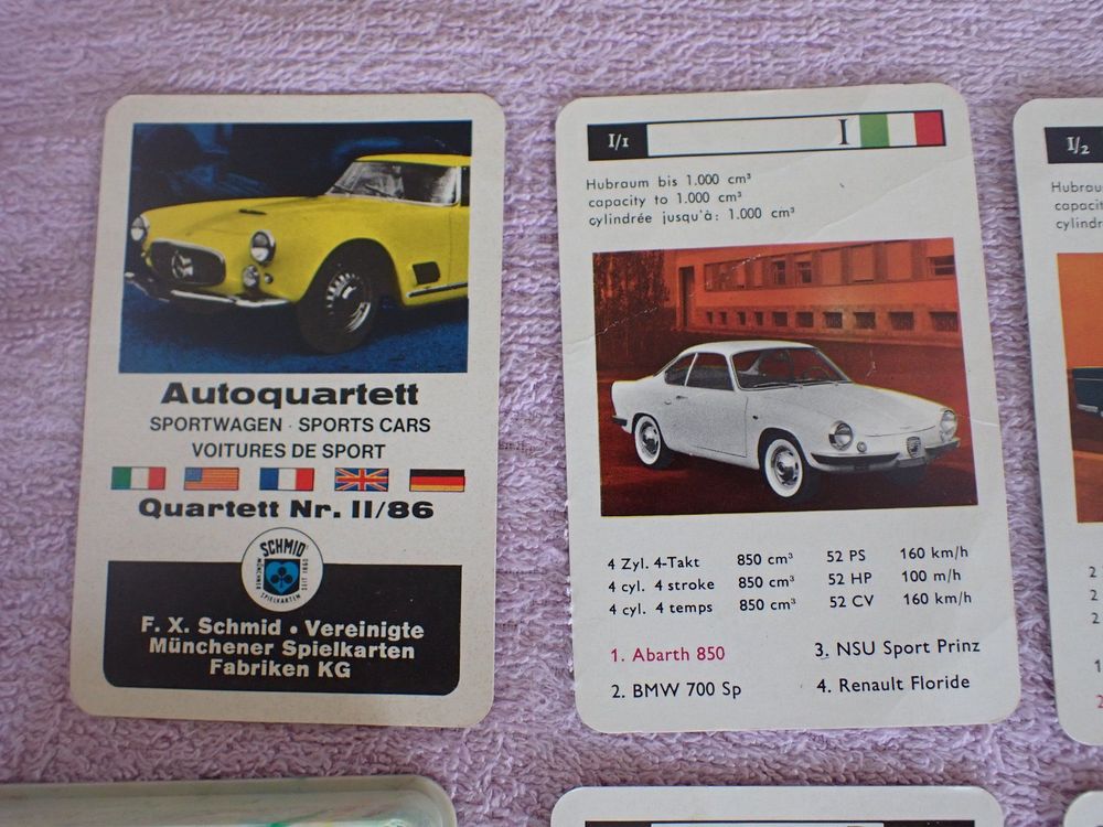 schönes Autoquartett II/86 von SCHMID (Gebraucht) in Geroldswil für CHF ...