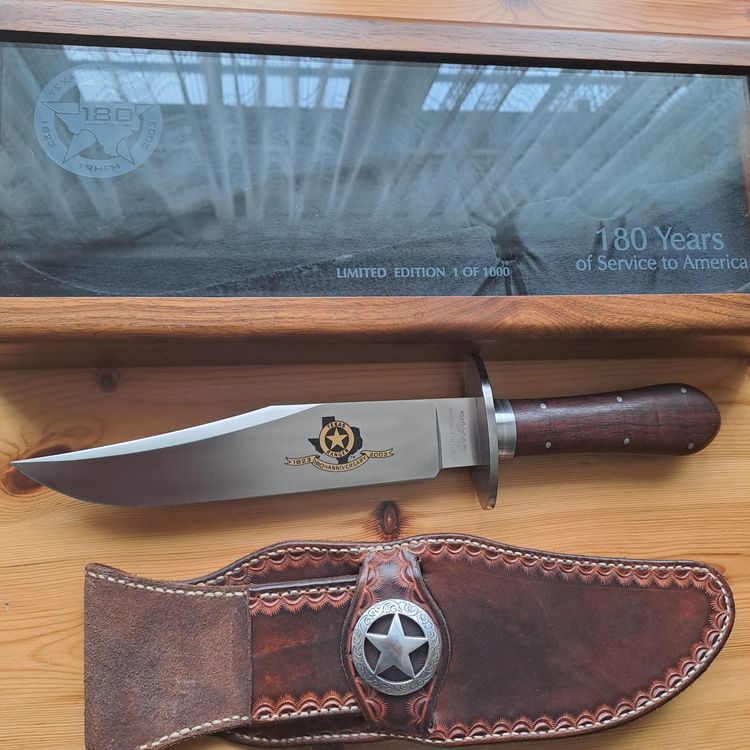 Limitiertes Bowie-Messer 180 Jahre Texas Ranger Top Zustand (Neu ...