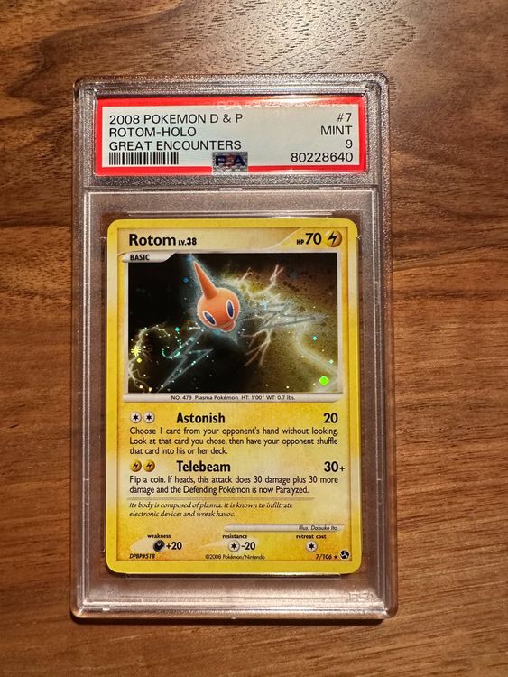 Rotom holo D&P Great Encounters PSA 9 ab 1.- (Gebraucht) in Hagendorn ...
