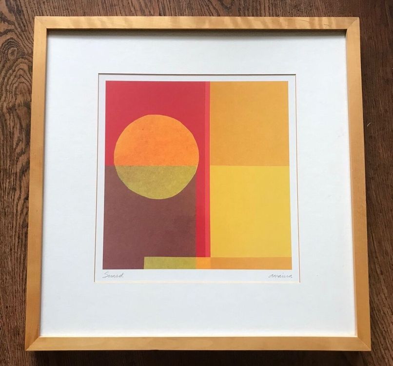 Vintage 1990s IKEA "Sunset" signiert Amaina, Litho (Gebraucht) in ...