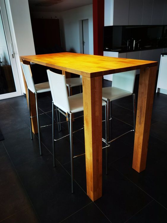 Tisch aus massiver Eiche (Hochtisch) | Kaufen auf Ricardo