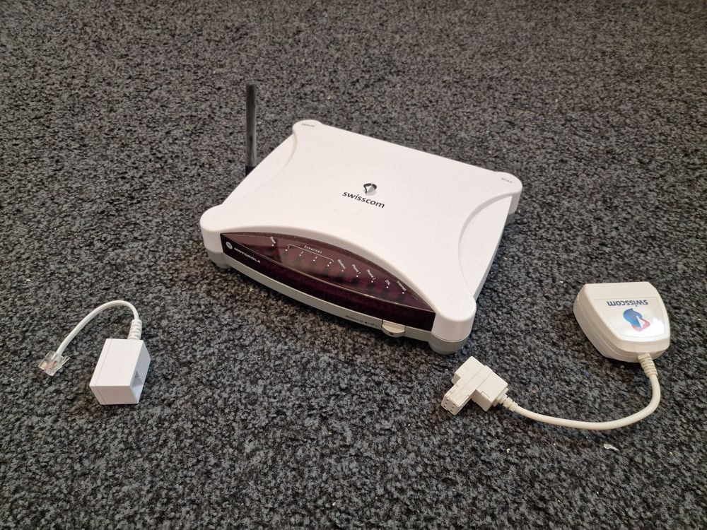 Swisscom Motorola W-LAN Router inkl. Zubehör (Gebraucht) in Buchrain ...