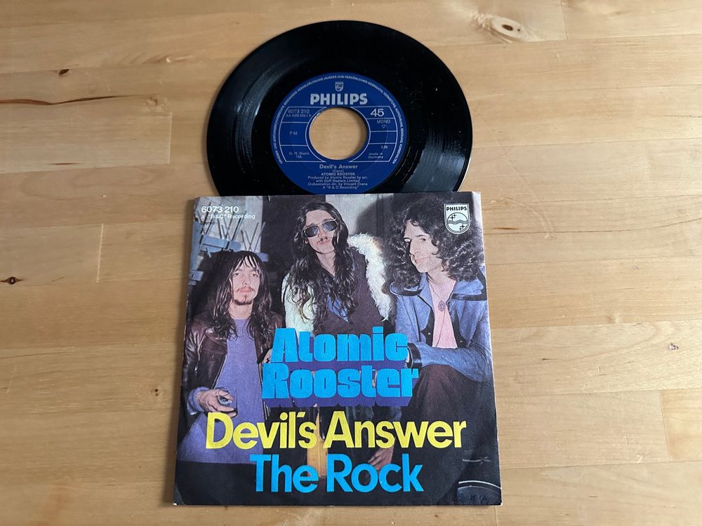ATOMIC ROOSTER tolle Devil's answer Rock Single 70's Kult (Gebraucht) in Basel für CHF 9.9 – mit ...