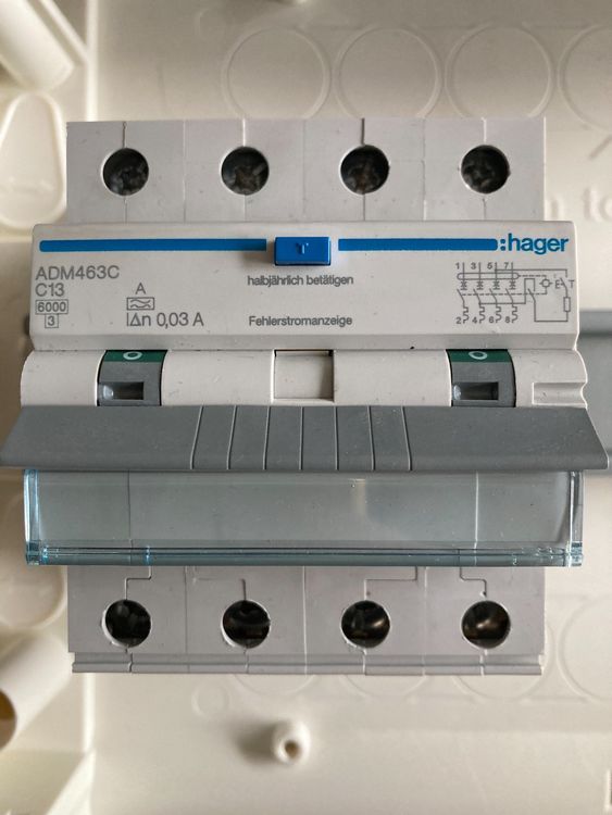 Hager Sicherung / FI LS in Kleinverteiler mit Tür (Gebraucht) in Aesch ...
