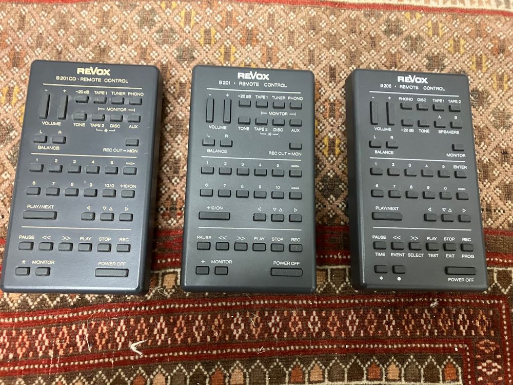 Revox b201cd/b201/b205 Fernbedienungen (Gebraucht) in Zunzgen für CHF ...