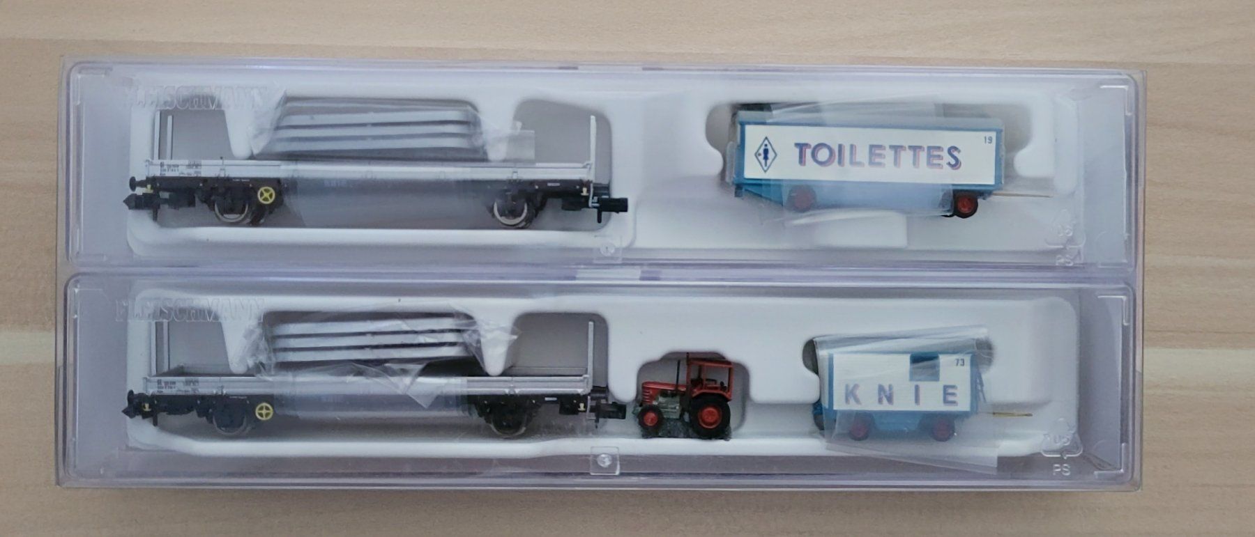 Fleischmann 6660030 SBB CFF FFS Kps Rungenwagen Set "Knie" (Neu und ...