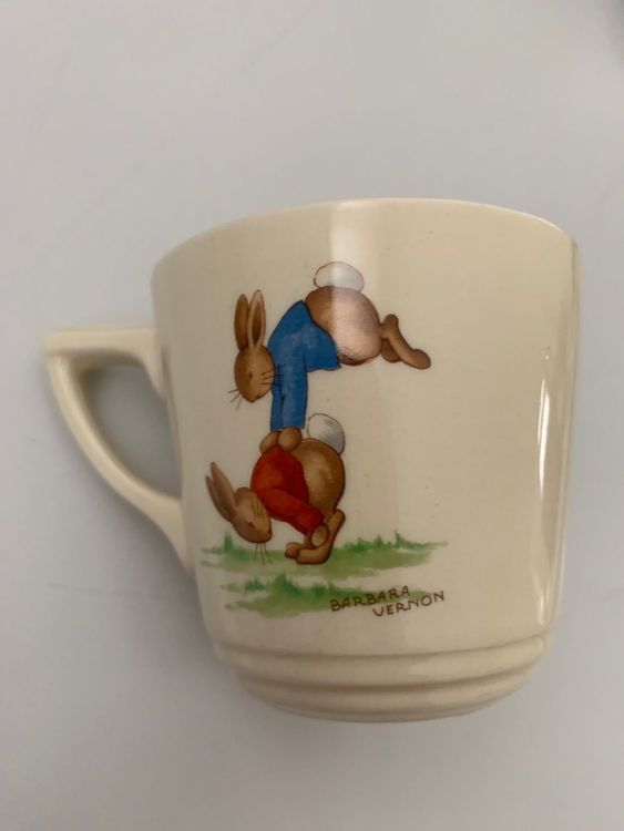 Royal Doulton BUNNYKINS Einzelgriff Becher v. Barbara Vernon (Gebraucht ...