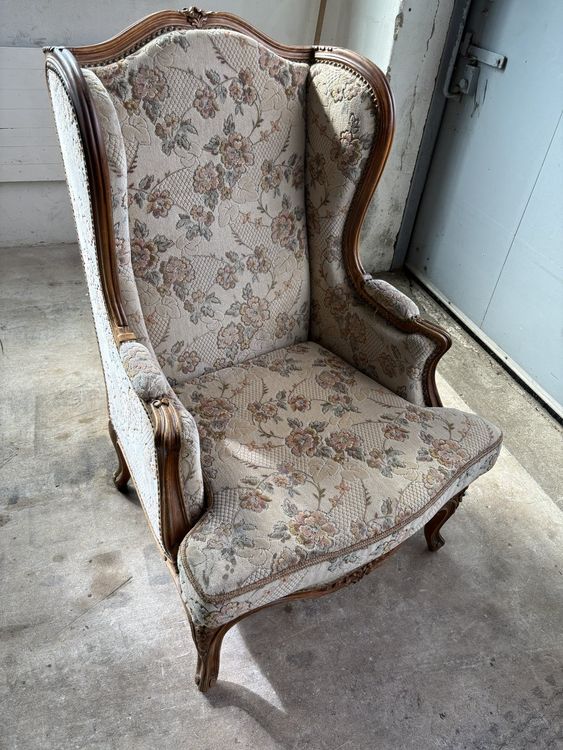 antiker Ohrenbackensessel oder Wingback Chair (D'occasion) à Wangen b ...