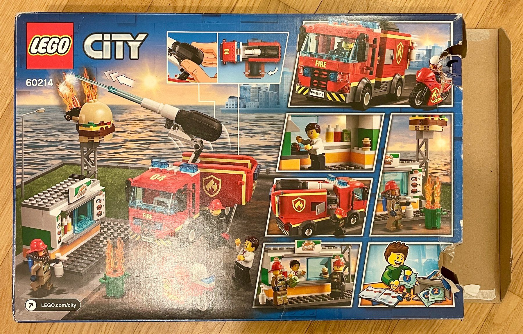Lego City 60214 - Burger Bar Fire Rescue / Feuerwehreinsatz (Gebraucht ...
