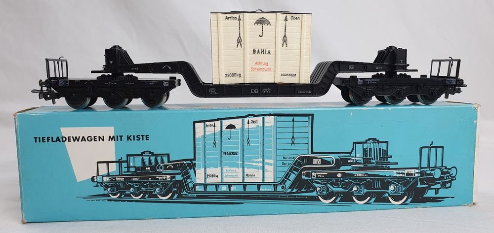 Märklin 4618 DB SSI 53 Schwerlastwagen Kiste "BAHIA" OVP | Kaufen auf ...