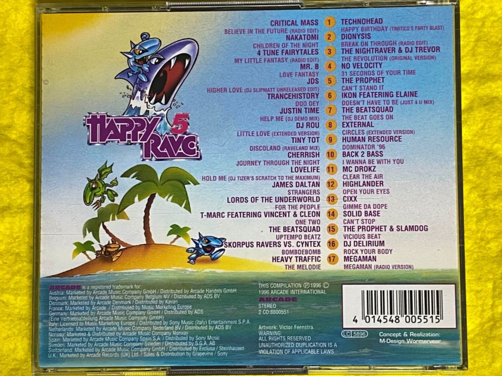 Happy Rave 5 - Happy Hardcore ‘96 - Top Zustand - 2 CD (Gebraucht) in ...