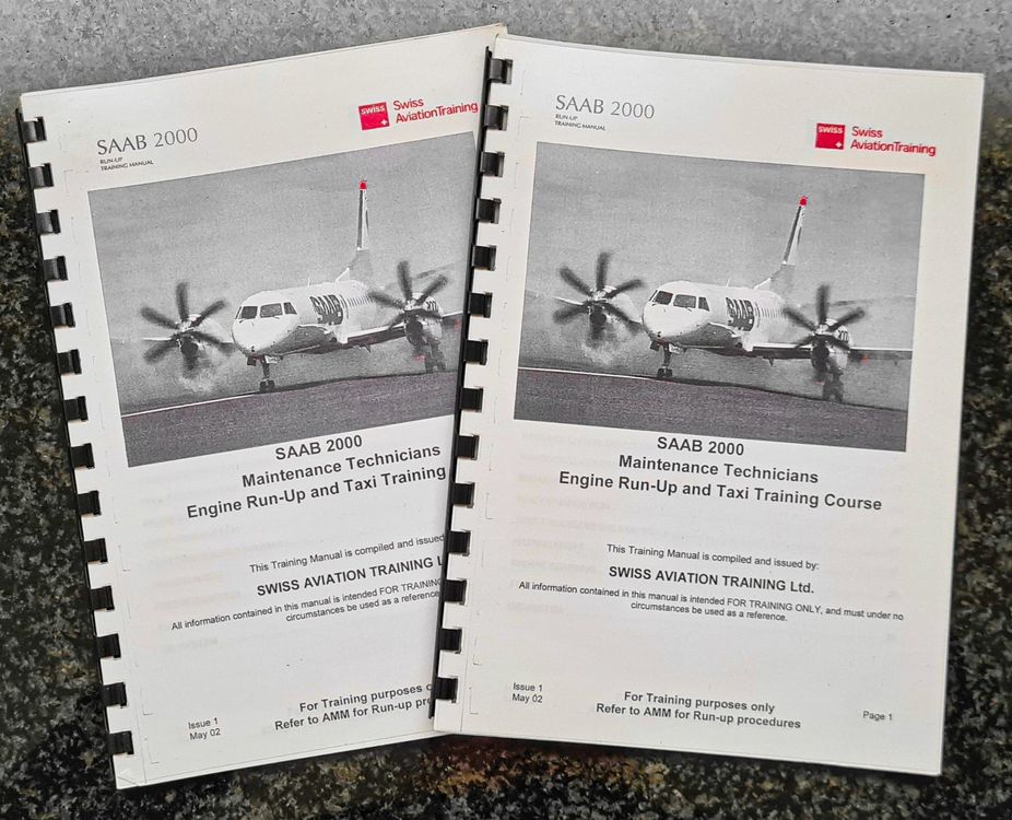 SAAB 2000 - Swiss Aviation Training Manual für Mechaniker (Gebraucht ...