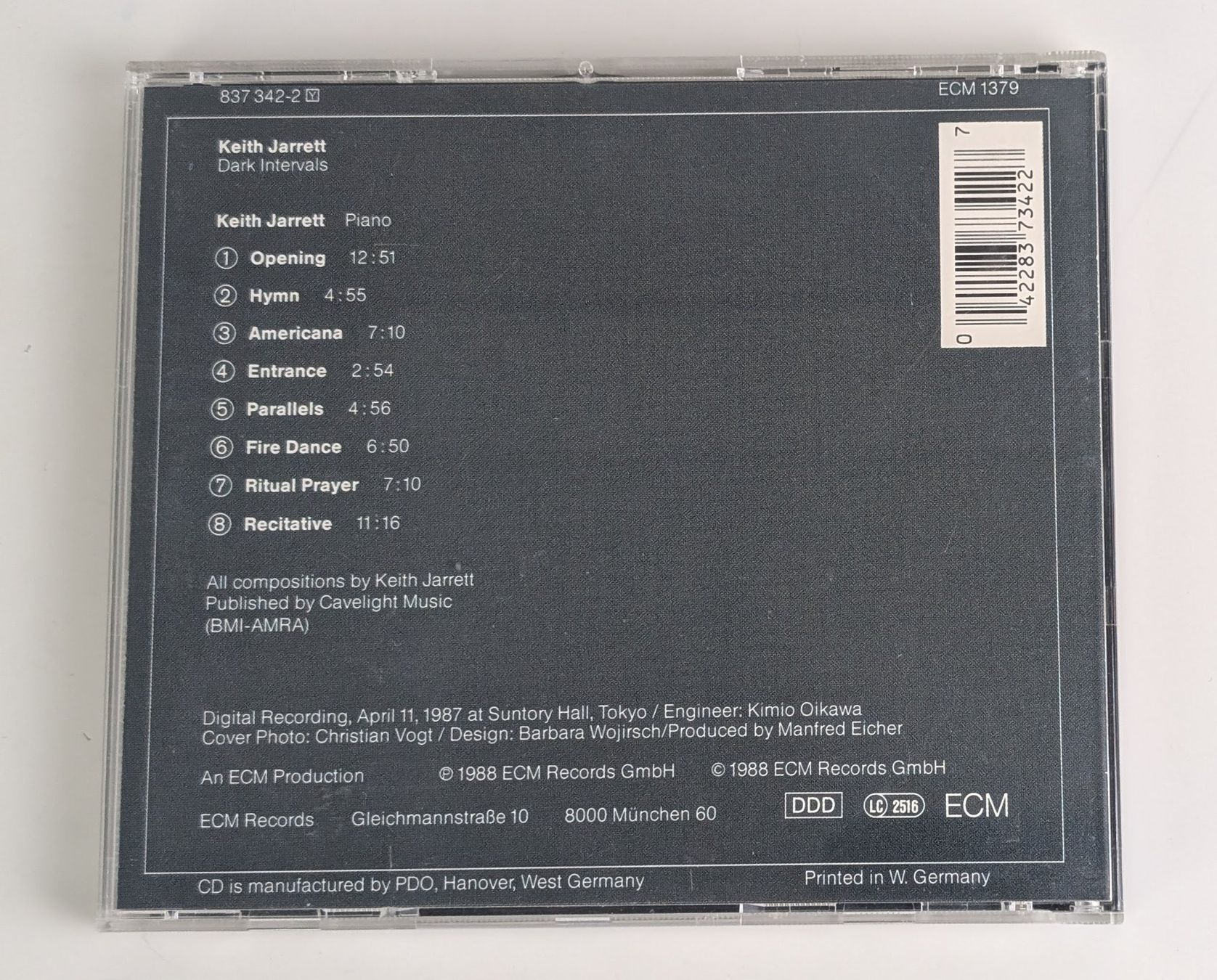 Keith Jarrett - Dark Intervals - seltene CD, Top! (Gebraucht) in Zürich ...