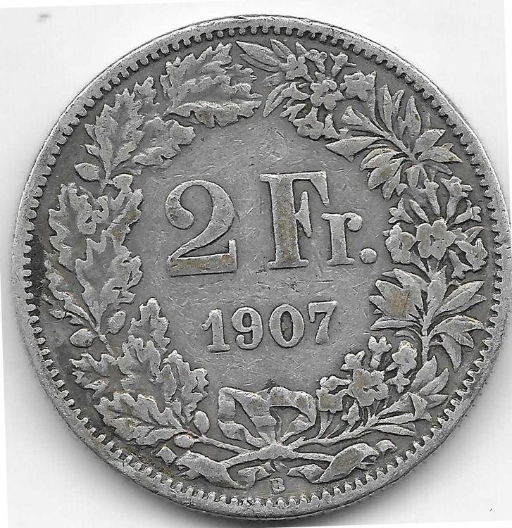 2 Franken 1907 Silbermünze - 118 Jahre | Kaufen auf Ricardo