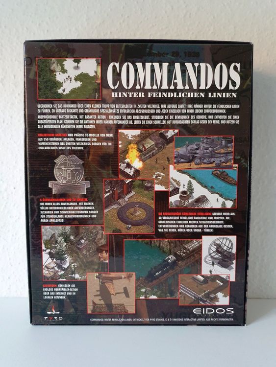 PC Game Commandos 1 + Add-On + 2 (1998/1999/2001) Big Box (Gebraucht ...
