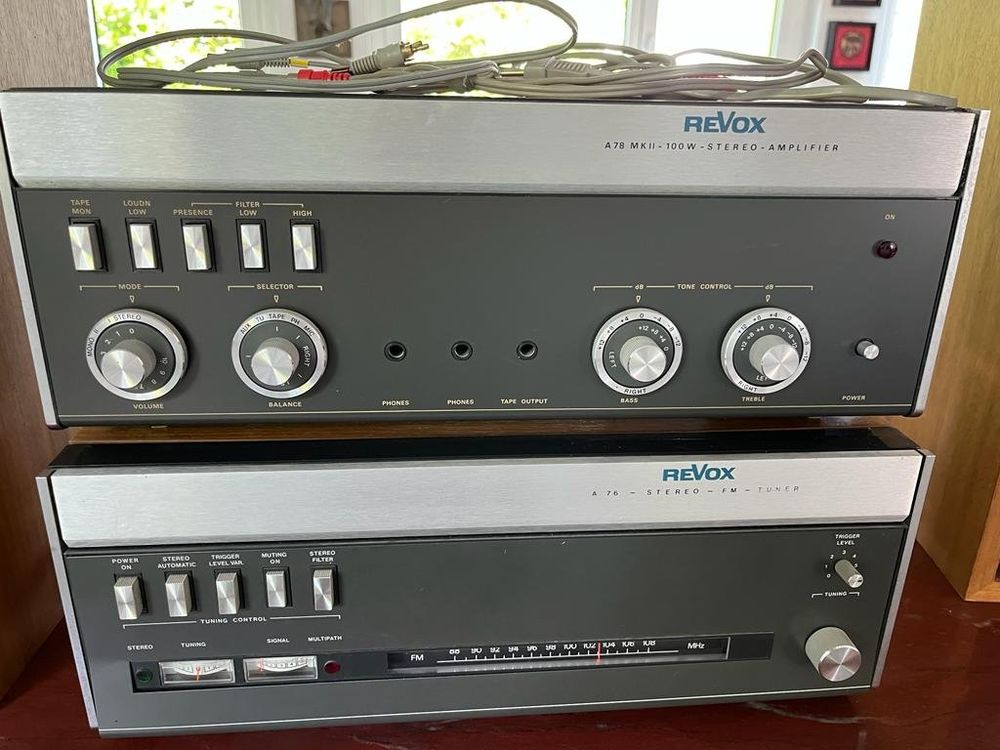 Revox Musikanlage, Tuner a76, Receiver a78, Boxen AX4-3 | Kaufen auf Ricardo