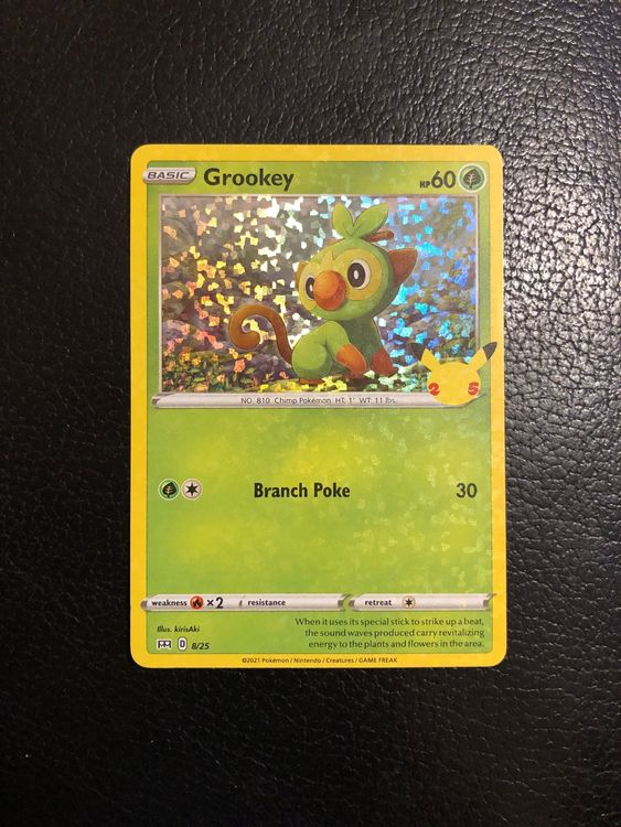 Grookey holo 8/25 25th anniversary McDonald’s Ab 1 (Gebraucht) in ...