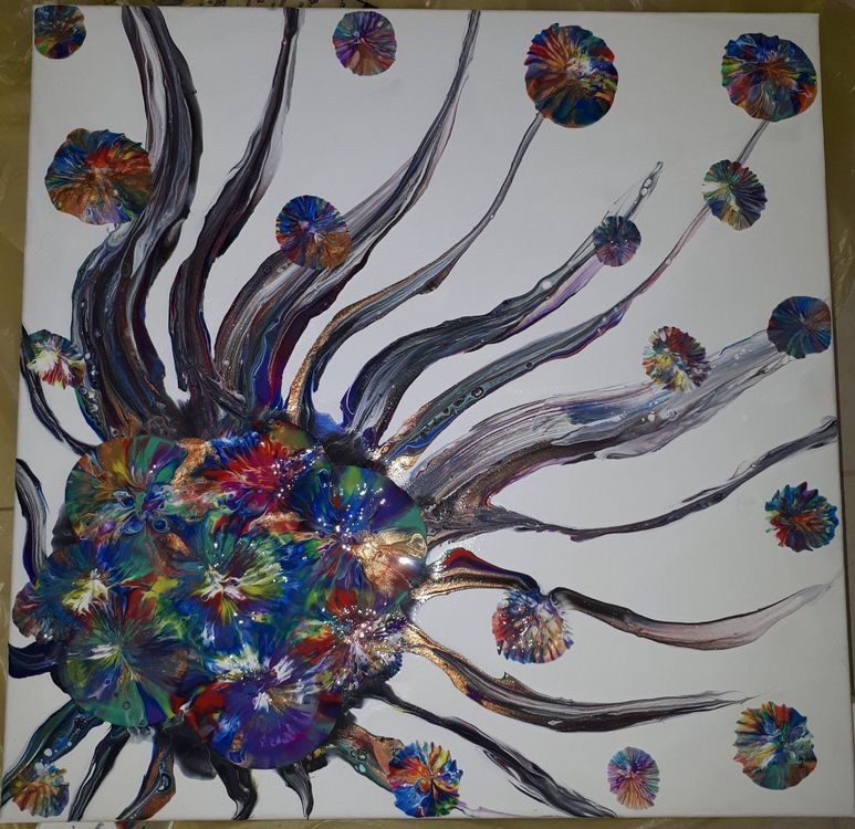 Acryl Bild in Ballontechnik (Neu (gemäss Beschreibung)) in Montlingen für CHF 10 – nur Abholung ...