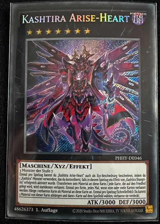 Yugioh Kashtira Arise-Heart ( Secret Rare) (Neu (gemäss Beschreibung ...