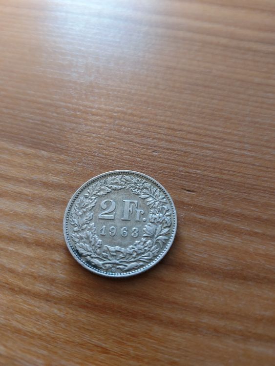 2Fr.Münze silber 1963 (Gebraucht) in Ganterschwil für CHF 4 – mit Lieferung auf Ricardo kaufen