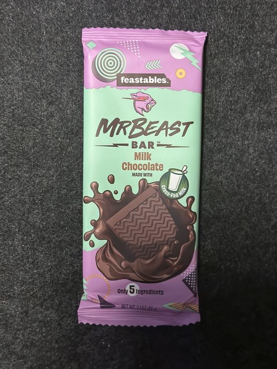 Mr Beast Milk Chocolate Bar Schokolade (Neu und originalverpackt) in ...