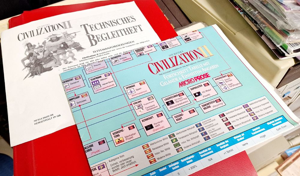 Sid Meier's Civilization 2 Anleitung + Poster (PC) (Gebraucht) in ...
