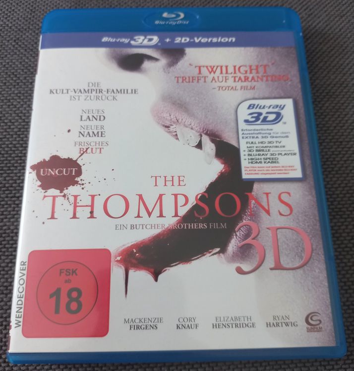 The Thompsons 3D, The Butcher Brothers, Blu-ray Disc | Kaufen auf Ricardo