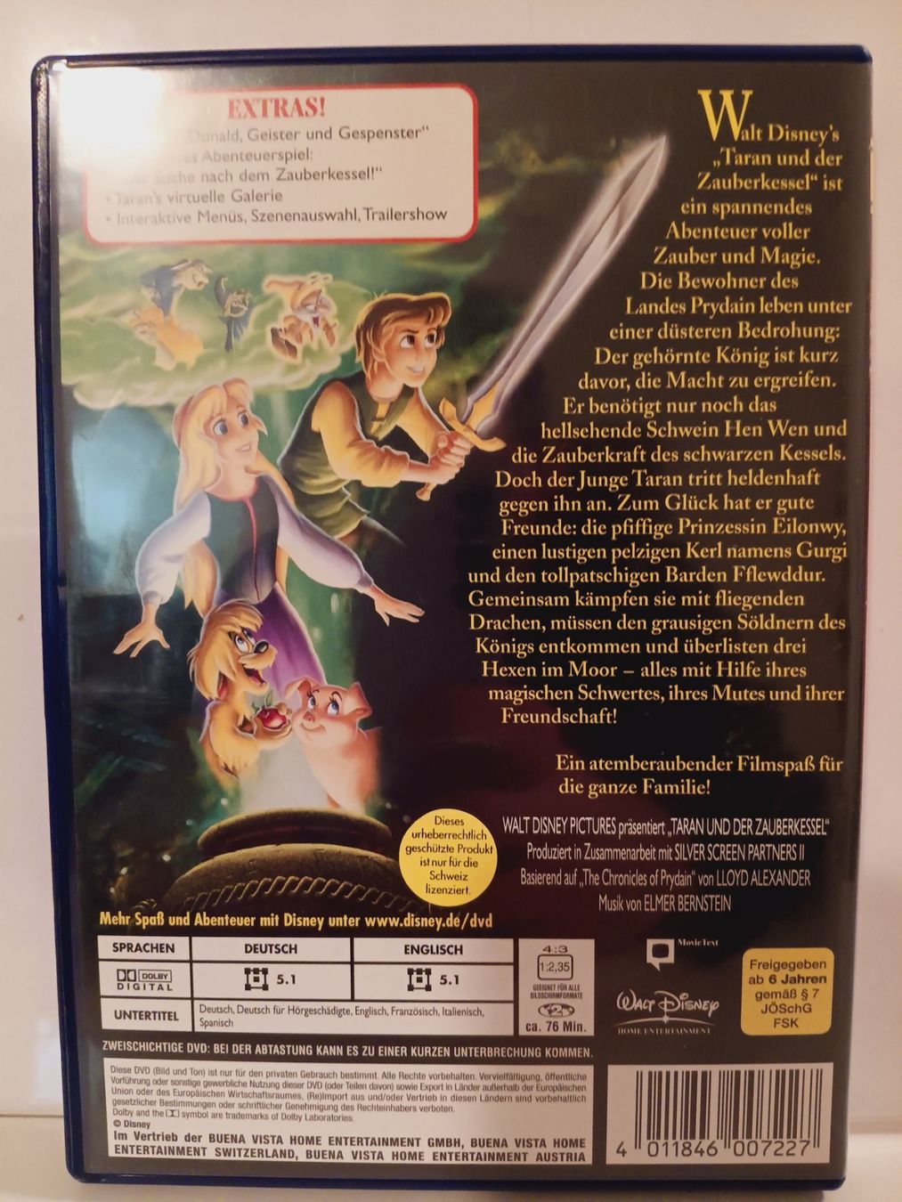 Disney DVD - TARAN UND DER ZAUBERKESSEL - Top Zustand (Gebraucht) in ...