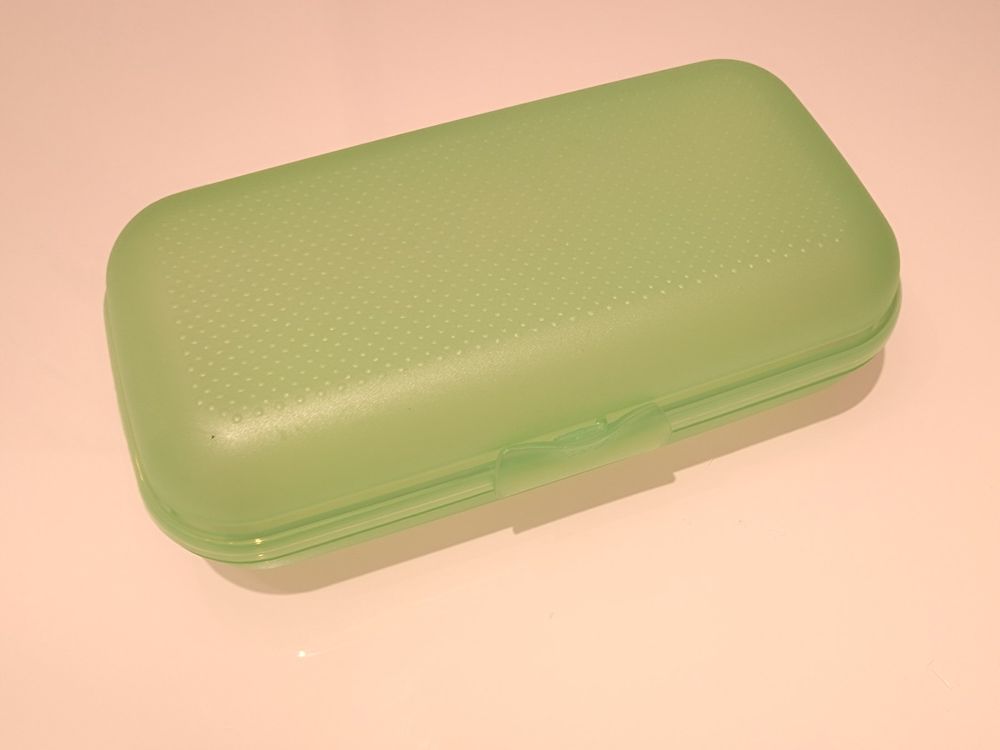 TUPPERWARE Vesperbox / Brotdose / Vorratsbehälter, grün (Gebraucht) in ...