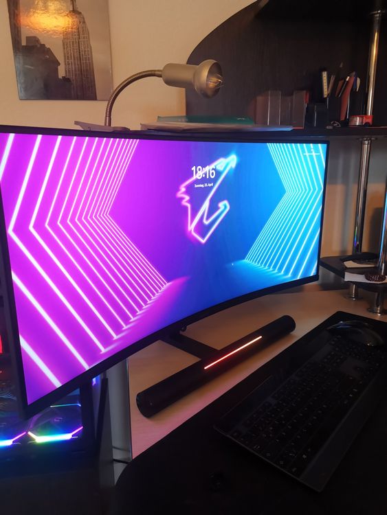 Curved Monitor mit Soundbar Huawei Mate View GT (Neu (gemäss ...