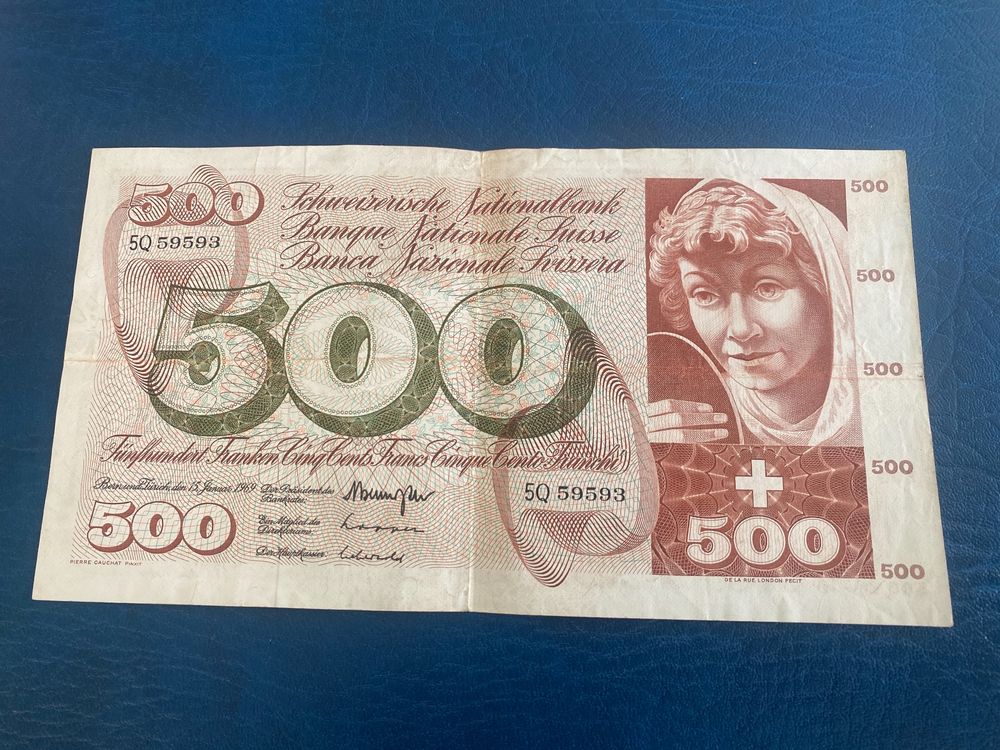 500 Franken 1969 (Gebraucht) in Dällikon für CHF 230 – mit Lieferung ...